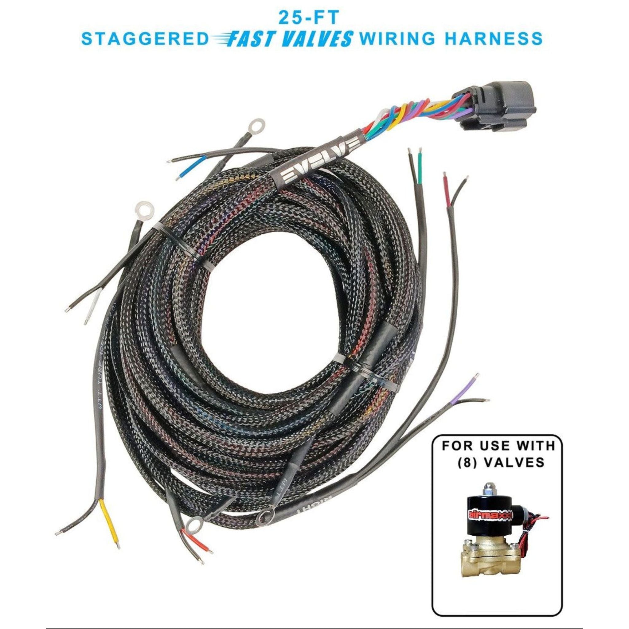 25ft Staggered Fast Valve Wire Harness – airslamit